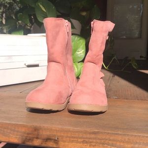 Cat & Jack | Shoes | Nwot Pink Suede Boots | Poshmark